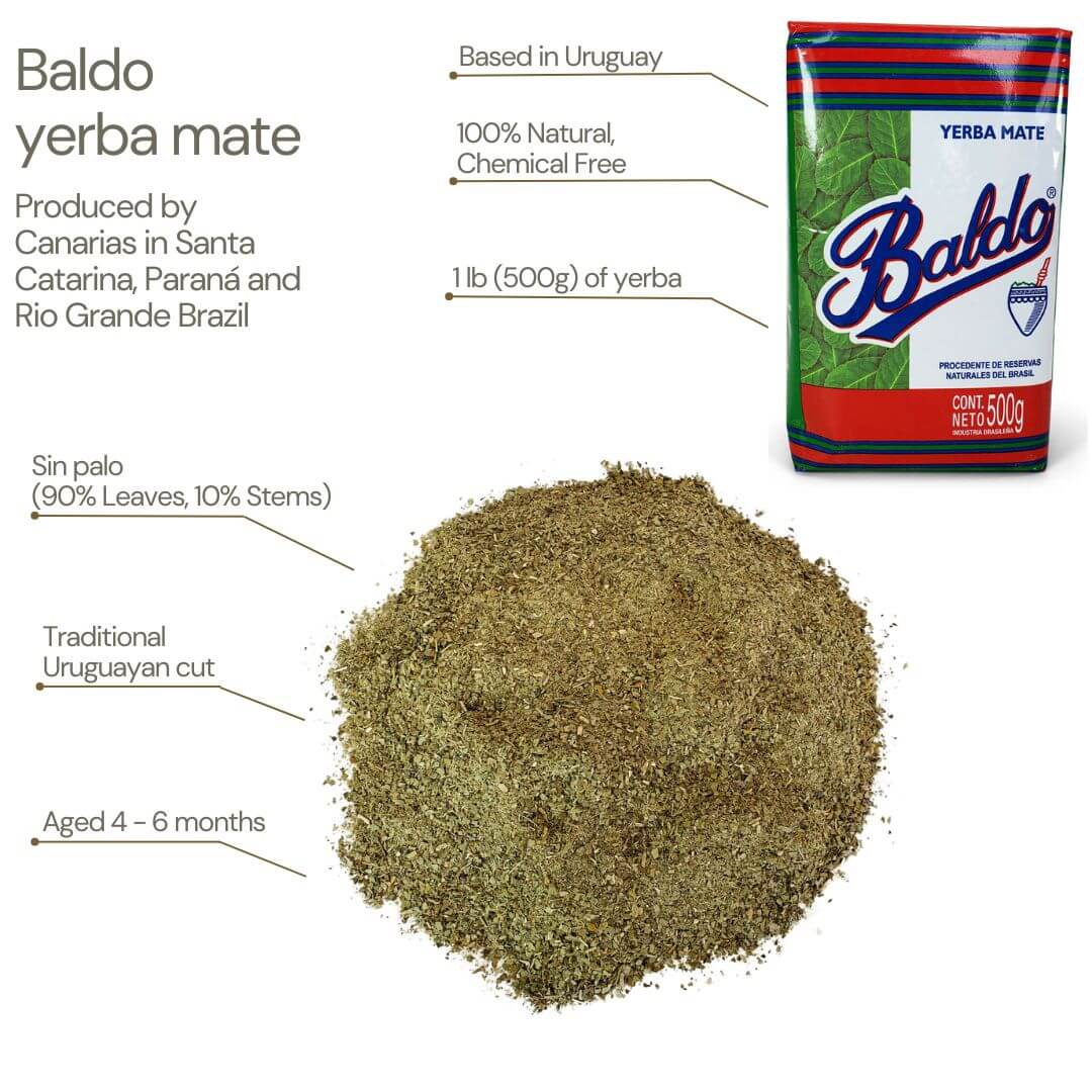 Baldo yerba mate 1 lb (500g) - Yerba Crew