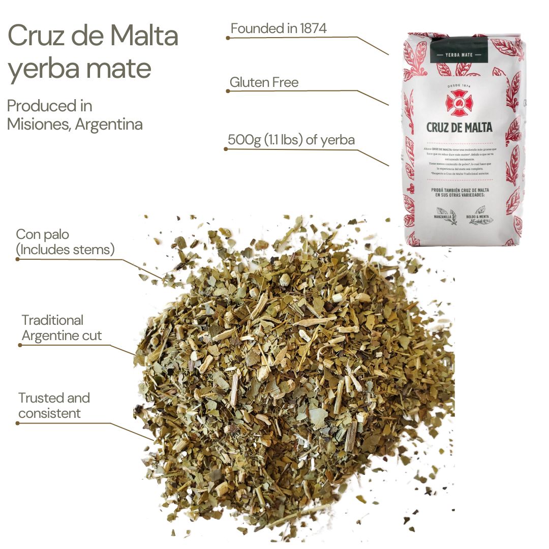 Cruz De Malta yerba mate 1 lb (500 g) - Yerba Crew