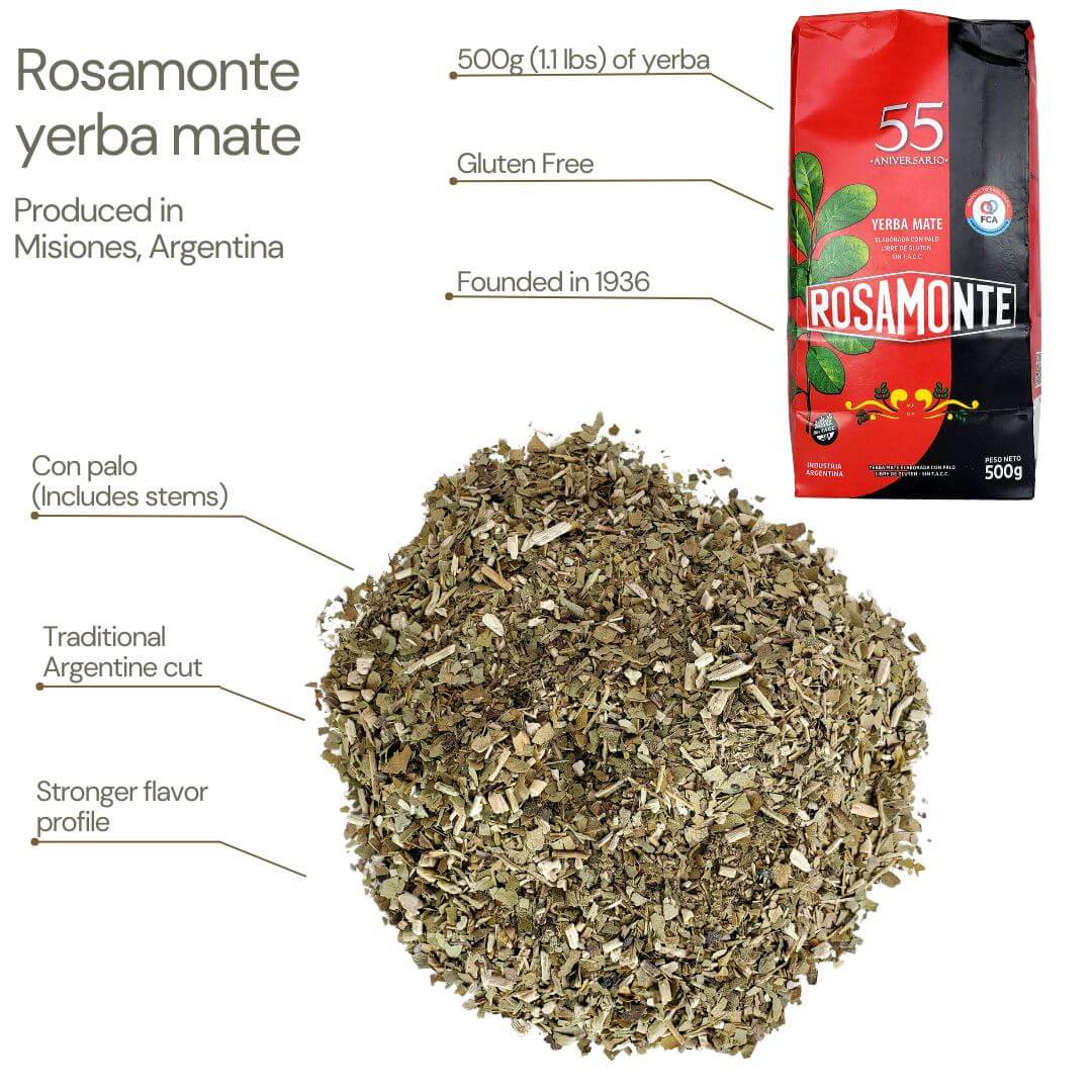 Rosamonte yerba mate 500g (1.1lb) - Yerba Crew